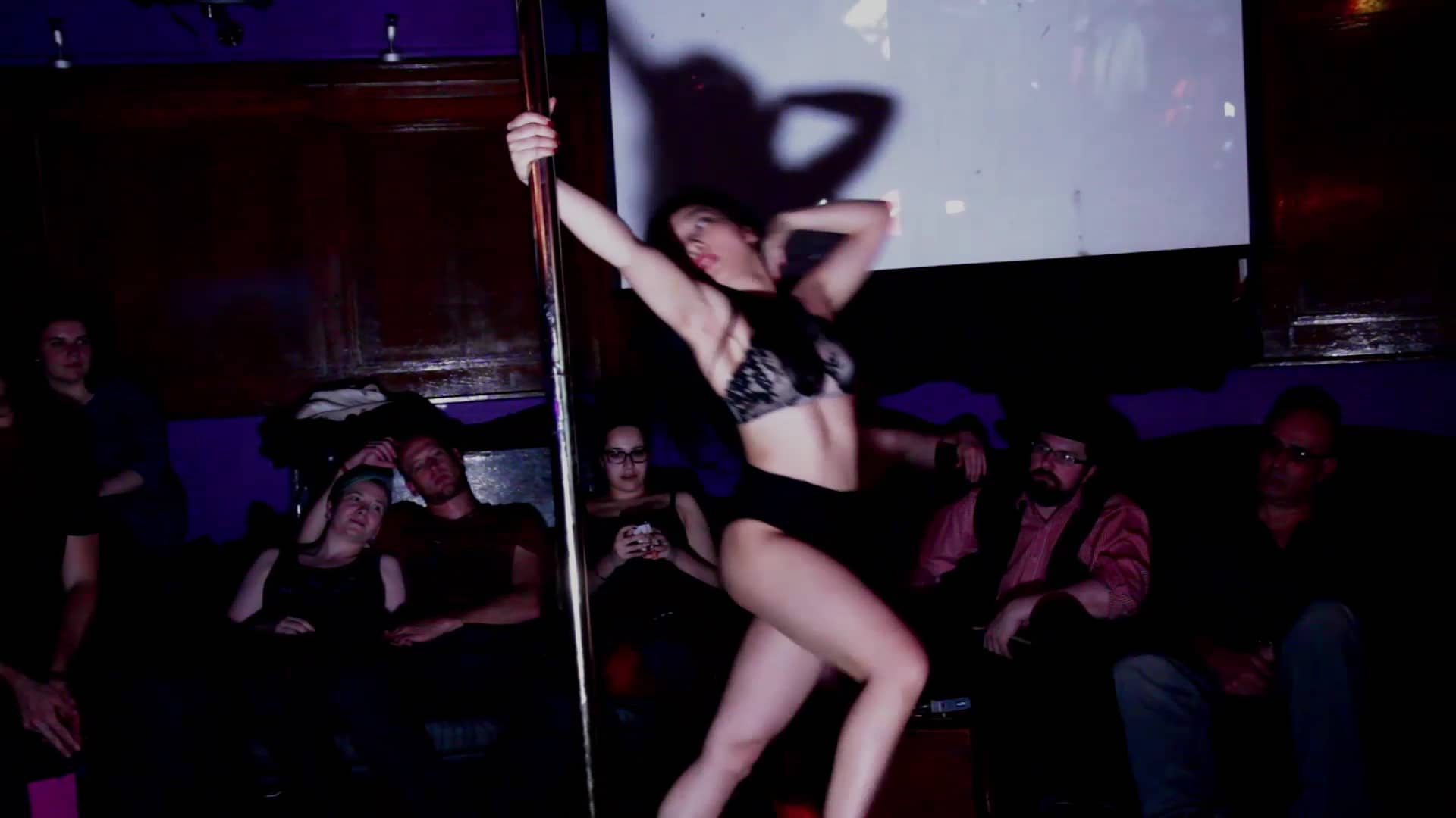 BOUND shibari night: Ayumi LaNoire - Blindfolded pole dance on Vimeo