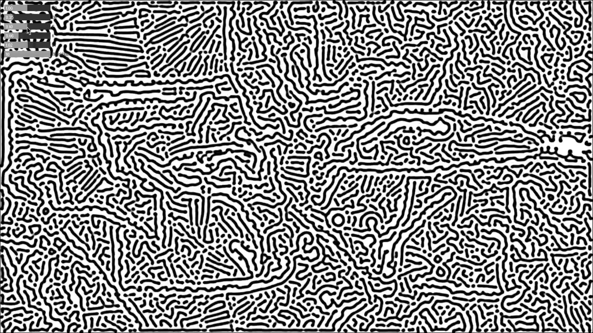 Processing: Reaction-Diffusion Shader (Grey Scott model) on Vimeo