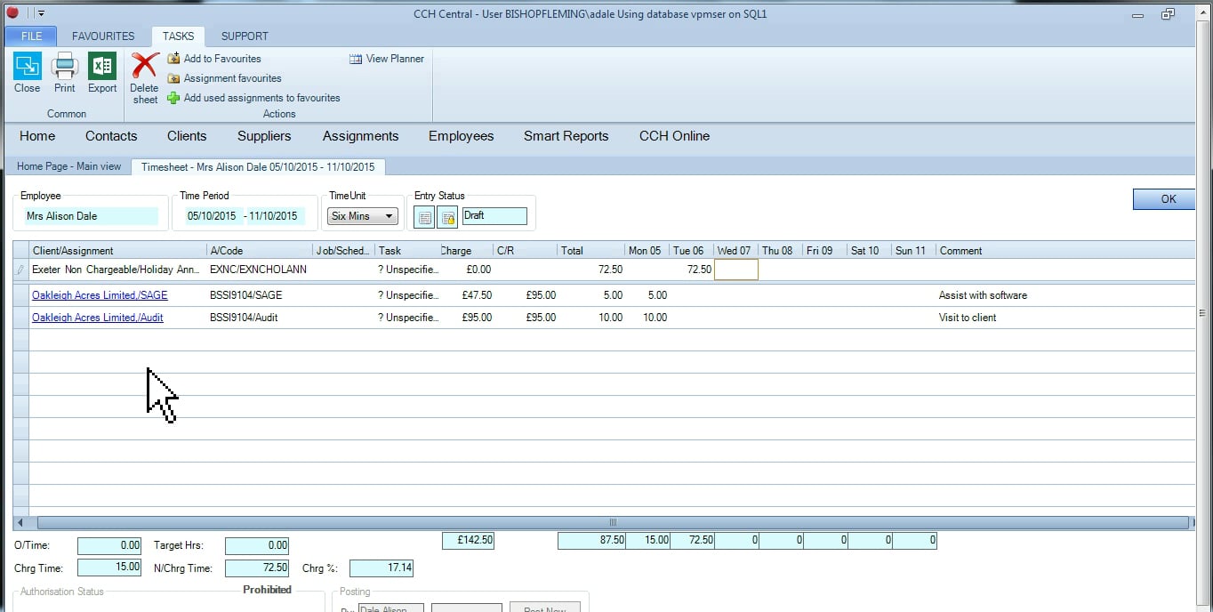 CCH - create a timesheet on Vimeo