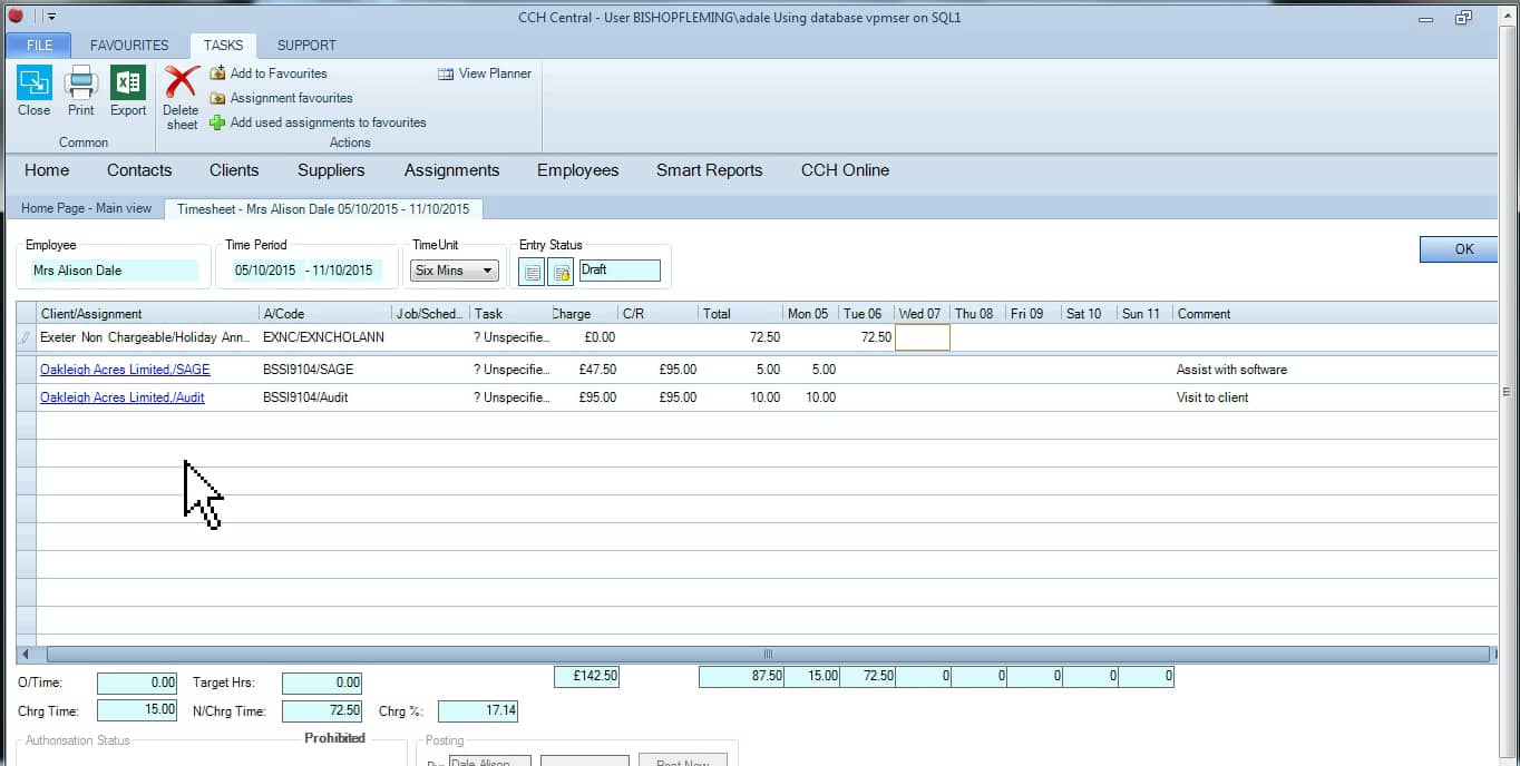 CCH - create a timesheet on Vimeo