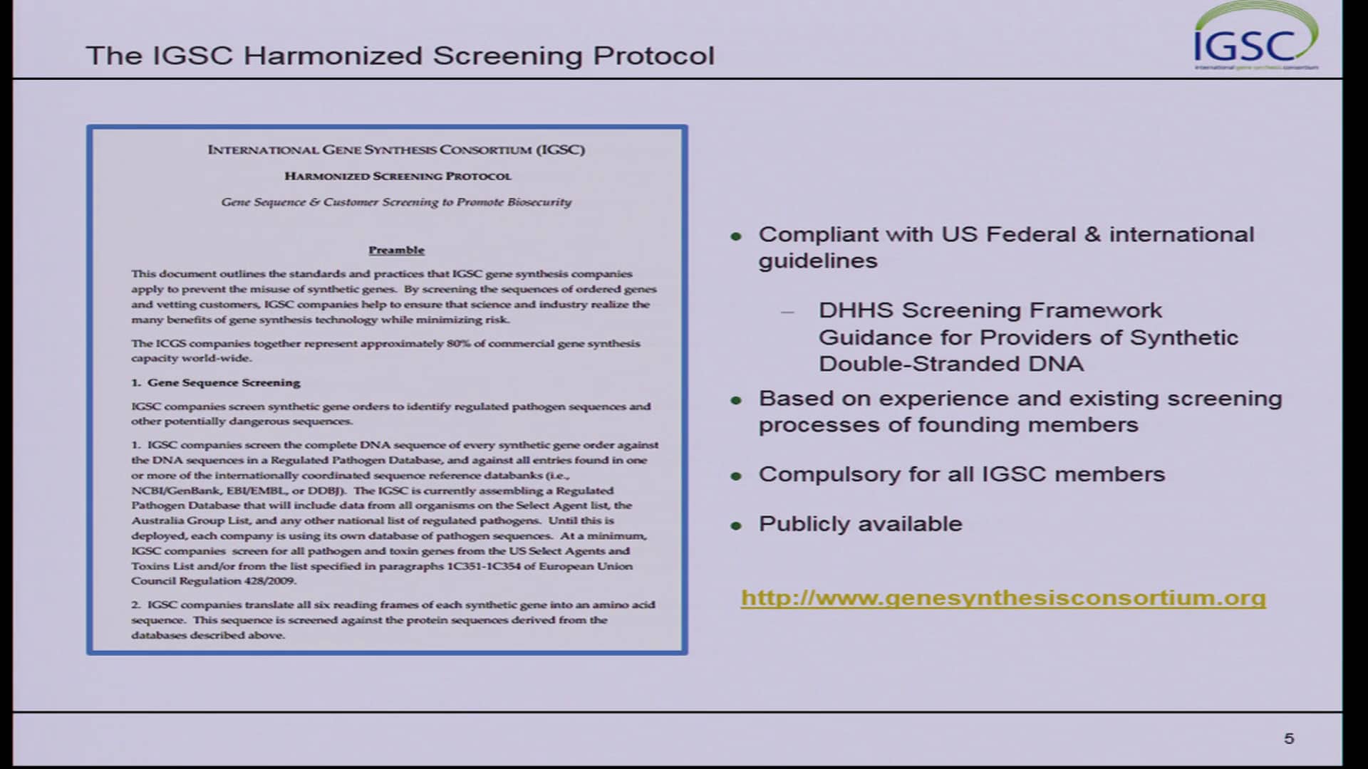 David Hanselman, International Gene Synthesis Consortium on Vimeo