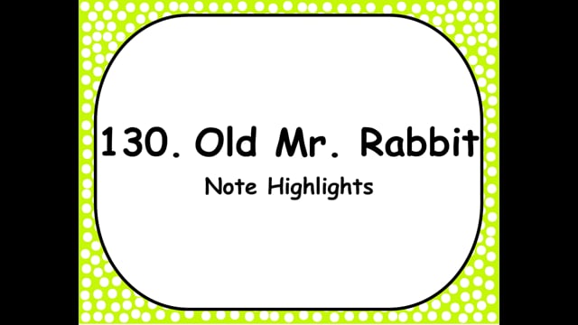 Old Mr. Rabbit | MusicplayOnline