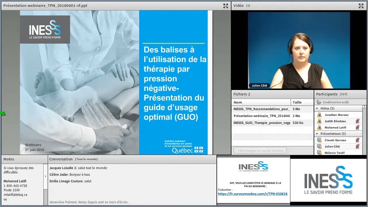 INESSS_Des balises à l'utilisation de la thérapie par pression négative ...