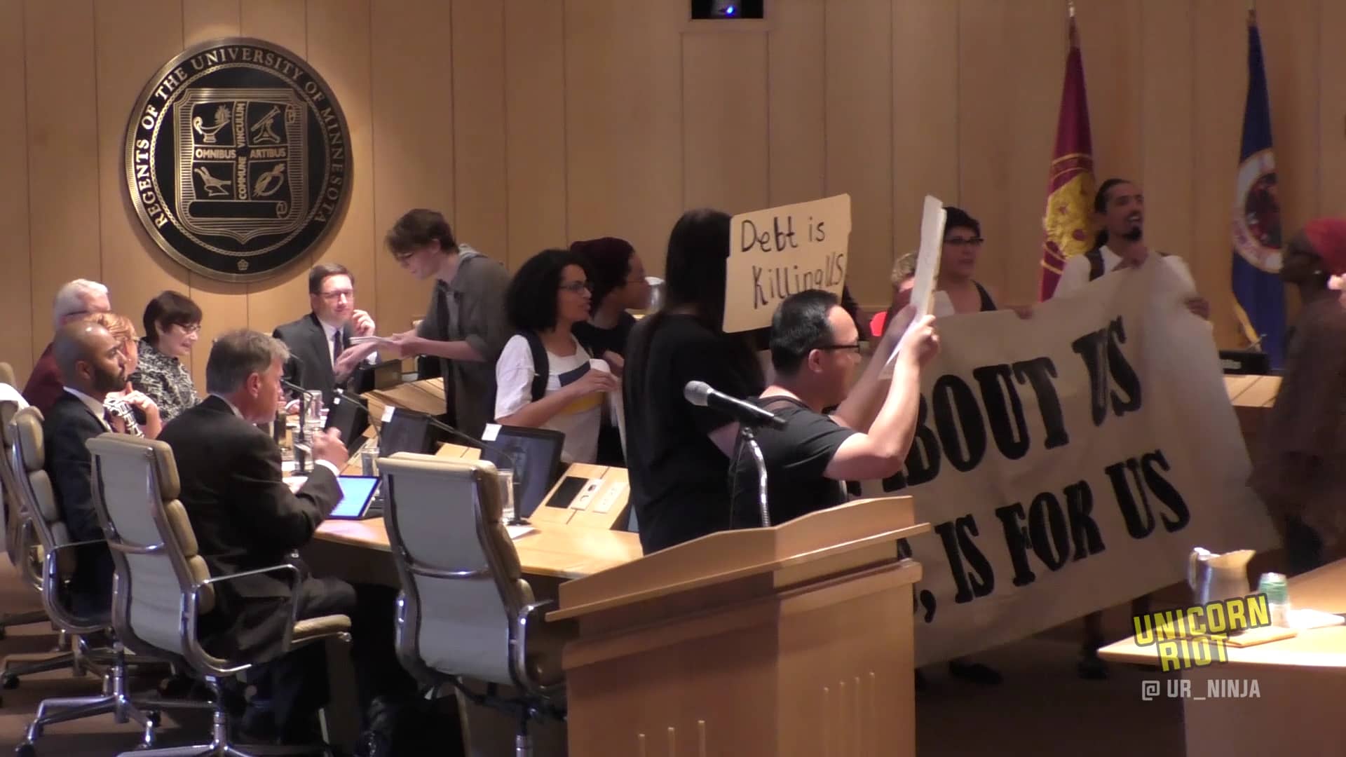University of Minnesota Occupies Regents Board Meeting in Protest ...