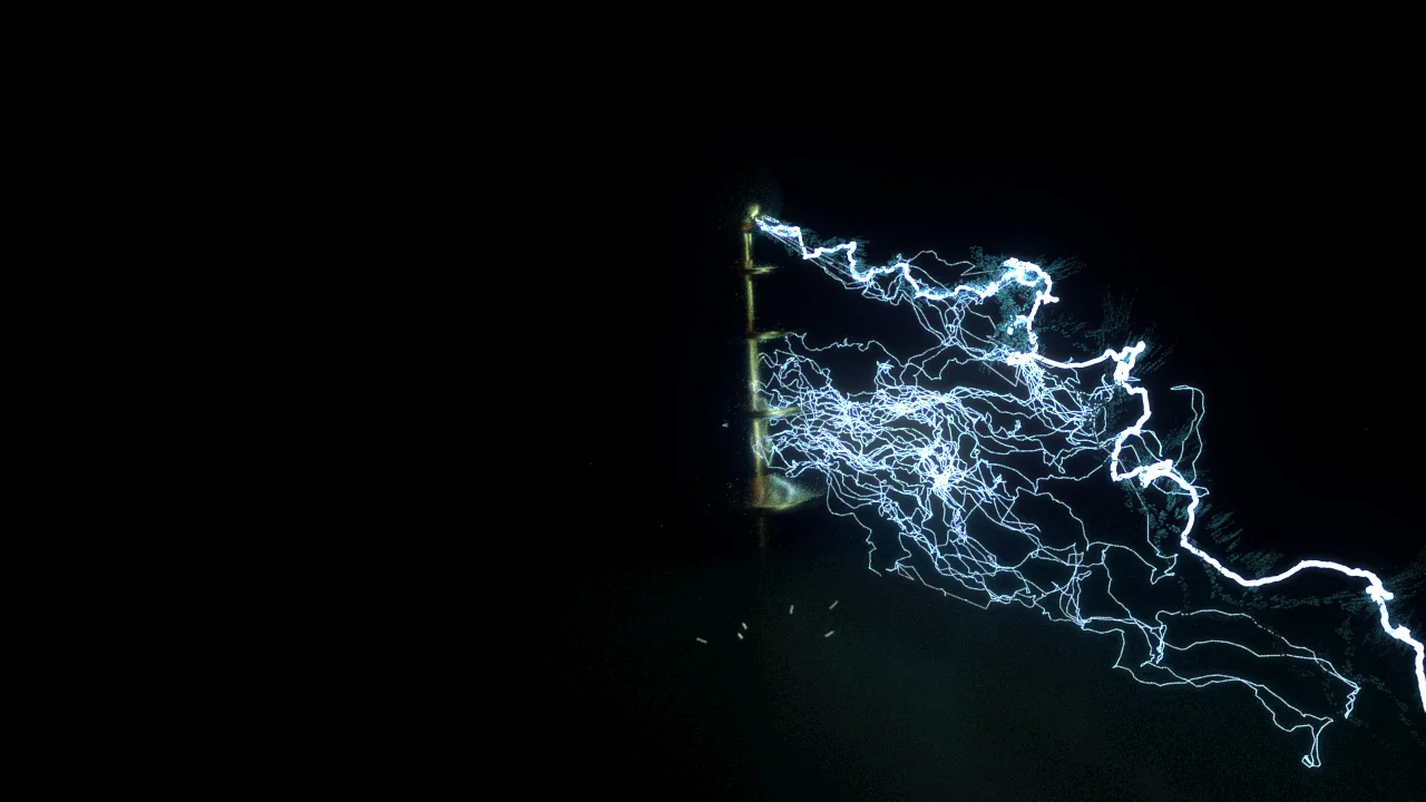 Houdini Lightning RnD // Tesla Coil // WIP_01