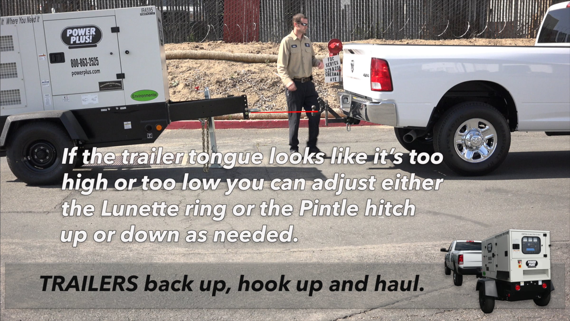 Trailers Back up, Hook up and Haul