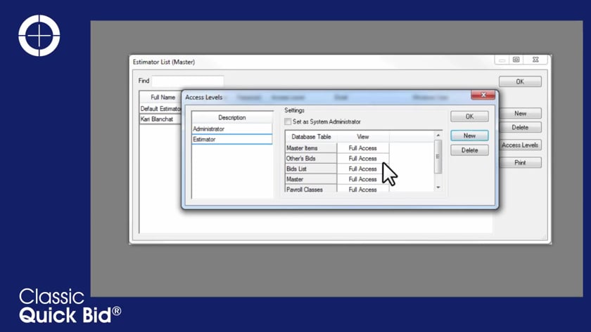 Quick Bid Estimators - On Center Software