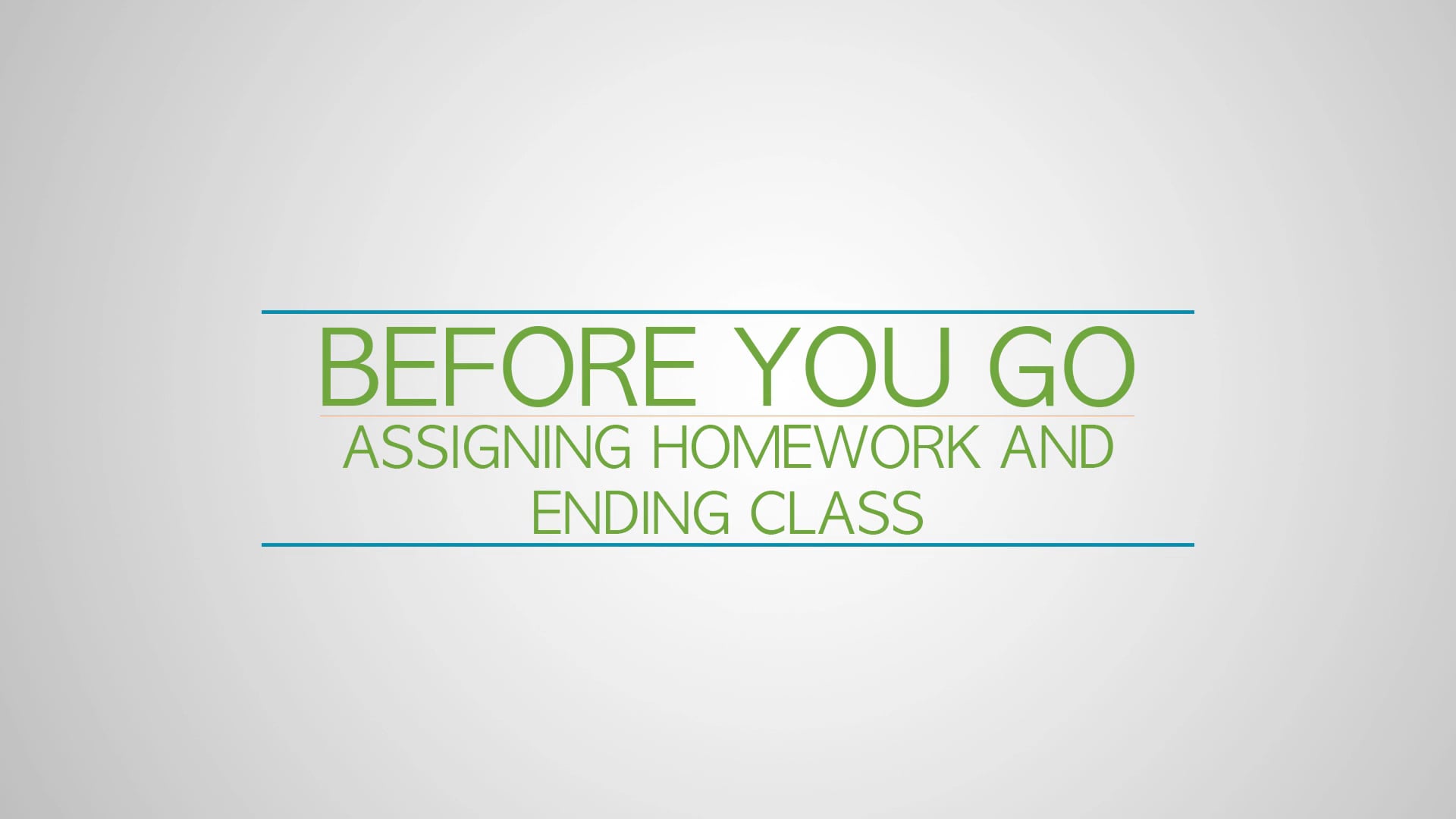 Tips for Ending Class on Vimeo