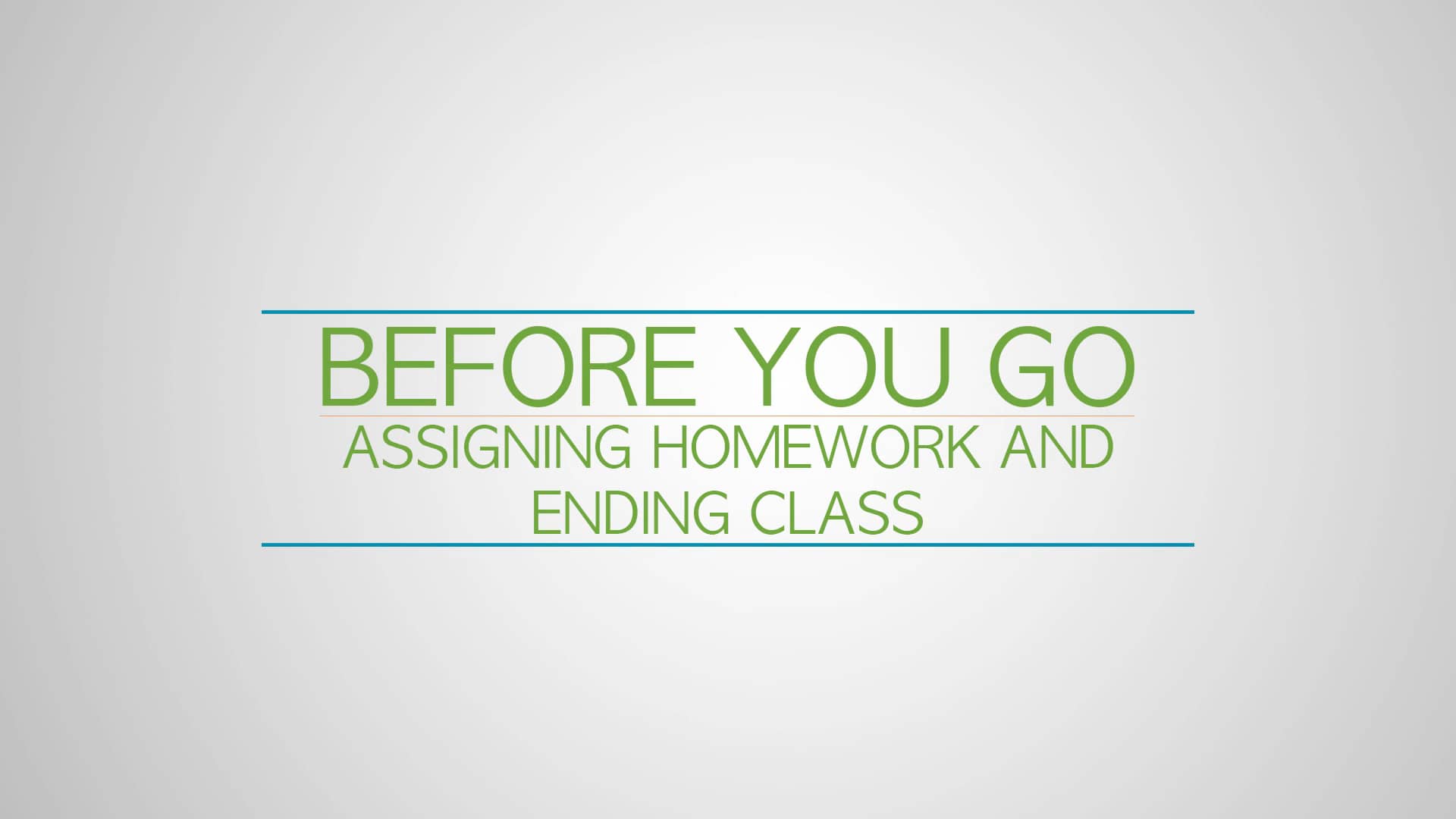 Tips for Ending Class on Vimeo