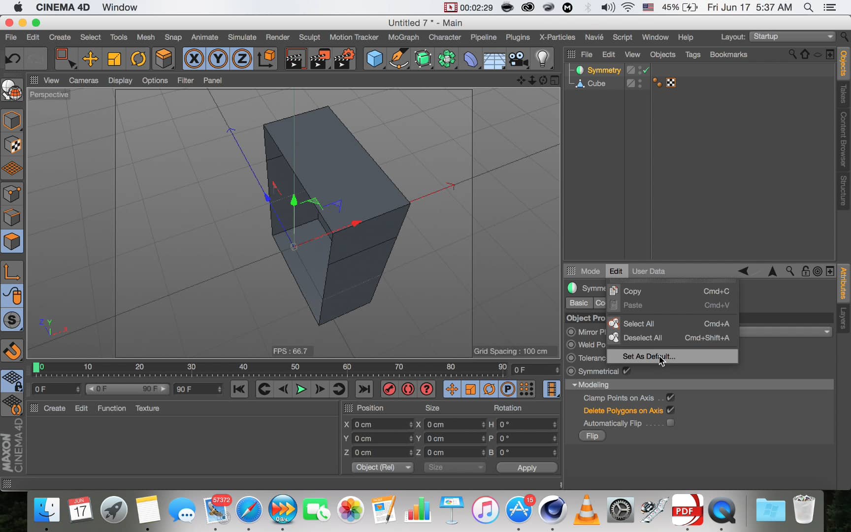 the right way to use the symmetry object in c4d on Vimeo