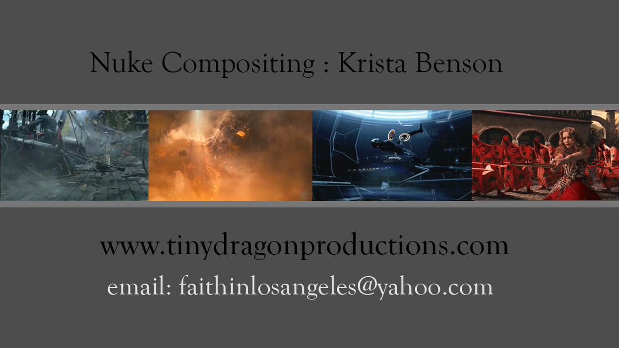 2015 Nuke Compositing Demo Reel on Vimeo
