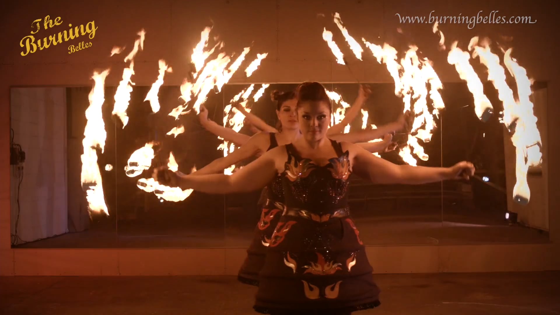 The Burning Belles - 50 flames of fortune - fire fans on Vimeo