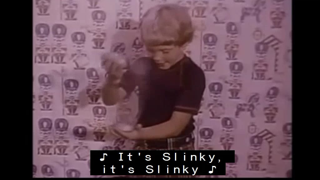 Slinky, classic commercial, with open captions on Vimeo