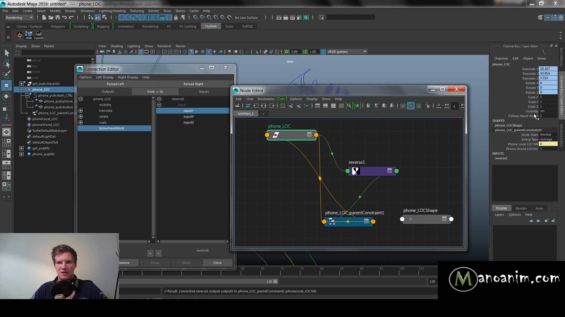 Maya Tutorial - Tips Tricks - Make a simple space Switch for Prop on Vimeo