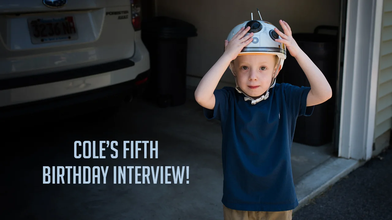 Cole's 5th Birthday Interview