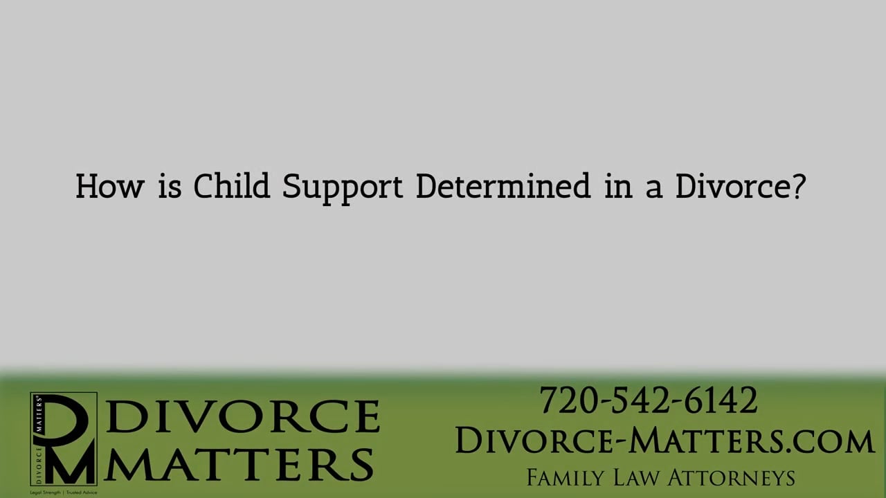 How Do I Calculate Child Support? Denver Divorce Lawyer Explains. on Vimeo
