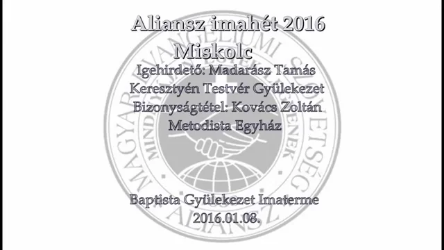 Aliansz imahét 2016 Péntek -Madarász Tamás, Kovács Zoltán on Vimeo