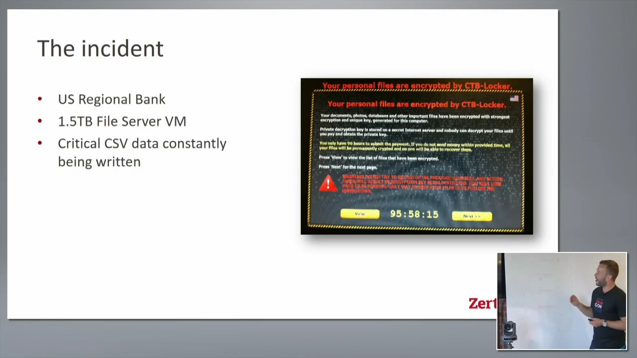 Recovering from Ransomware with Zerto on Vimeo