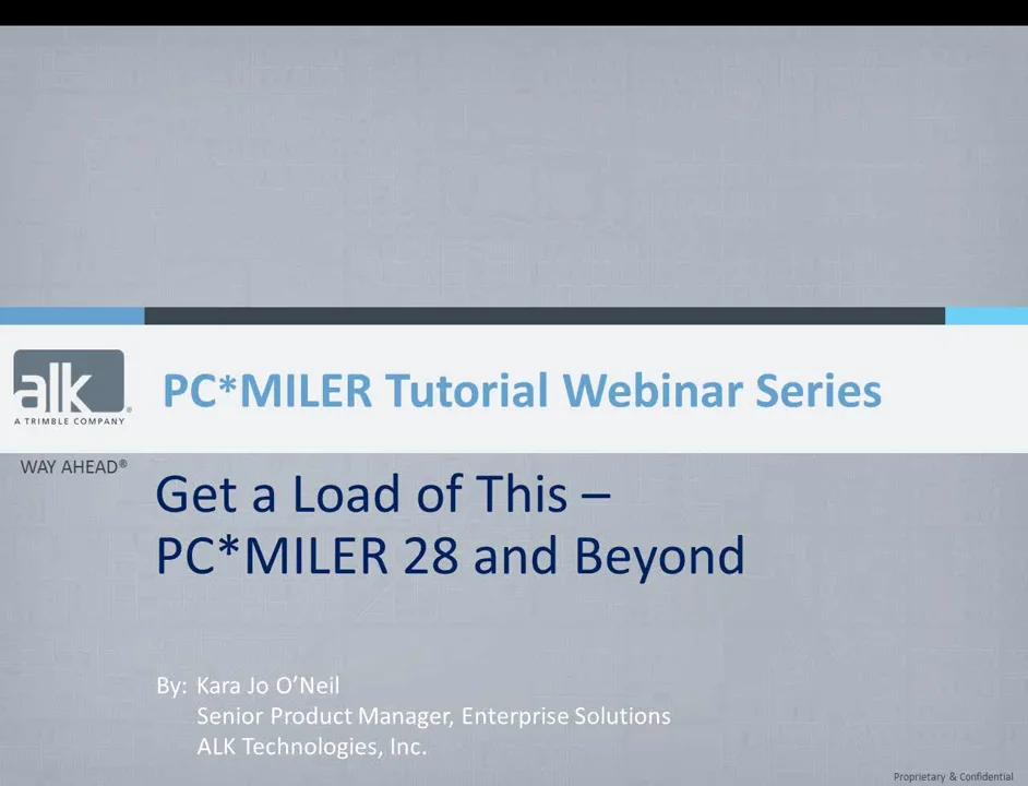 PC*MILER - PC*MILER 28 Get a Load of This on Vimeo