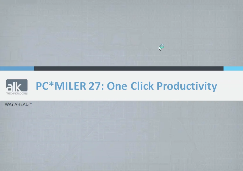 2013 - PC*MILER 27 Webinar: One Click Productivity on Vimeo
