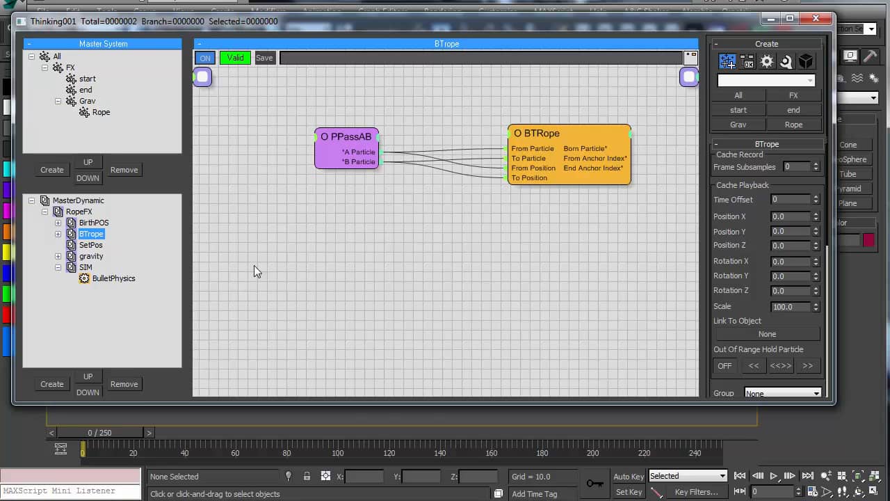 Thinking Particles ROPE between 2 Particles on Vimeo