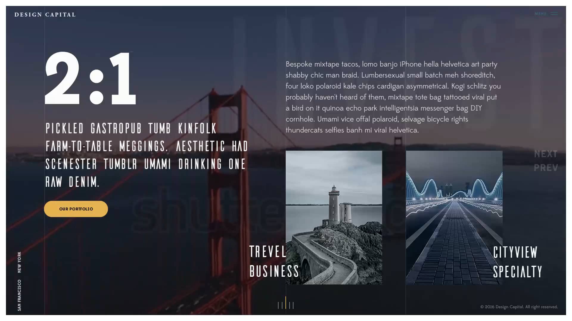 Landing website animation on Vimeo