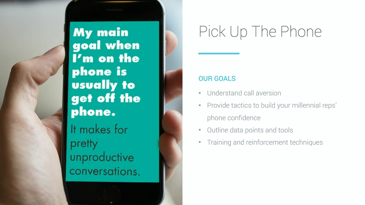 How to Get Millennials to Pick Up the Phone! on Vimeo