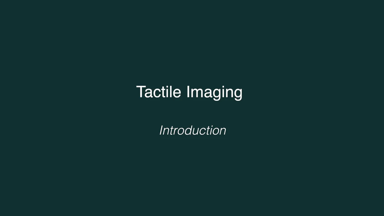 Introduction to Tactile Imaging on Vimeo