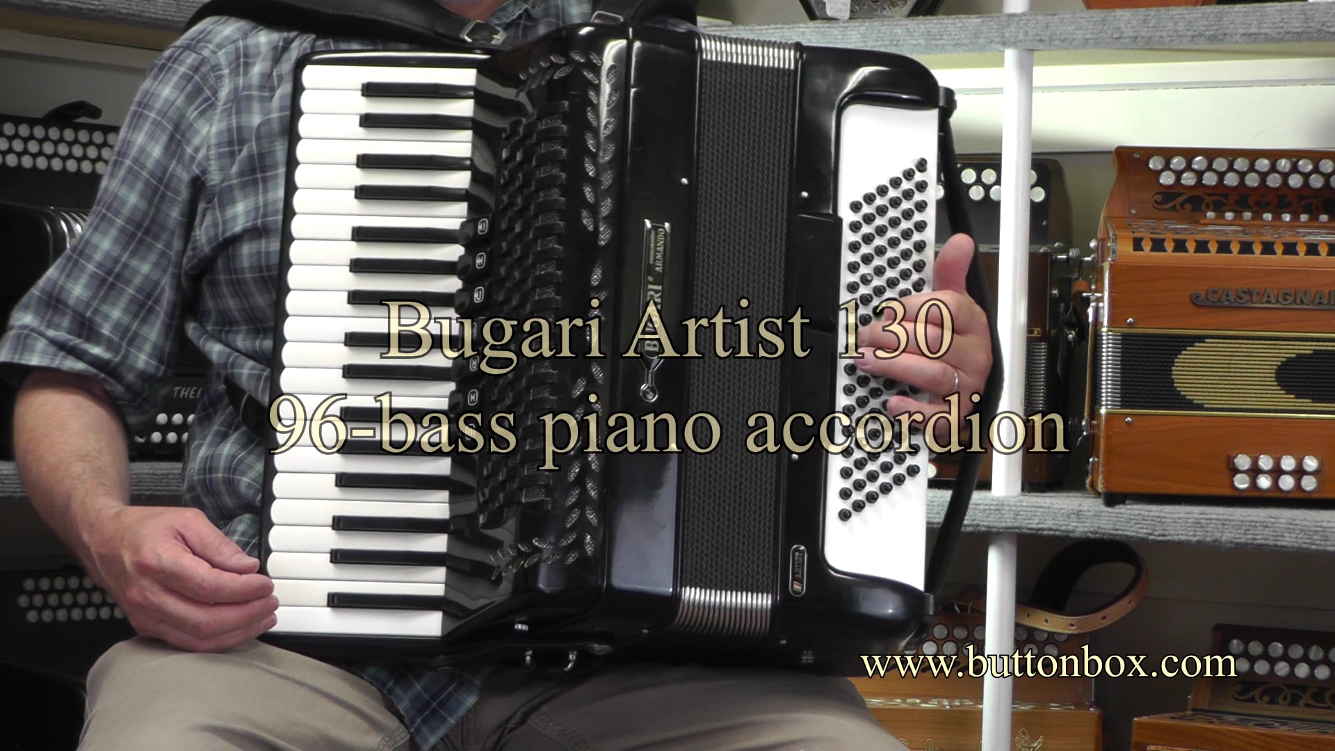 Bugari Artist 130 96-key bass piano accordion APU0534 on Vimeo