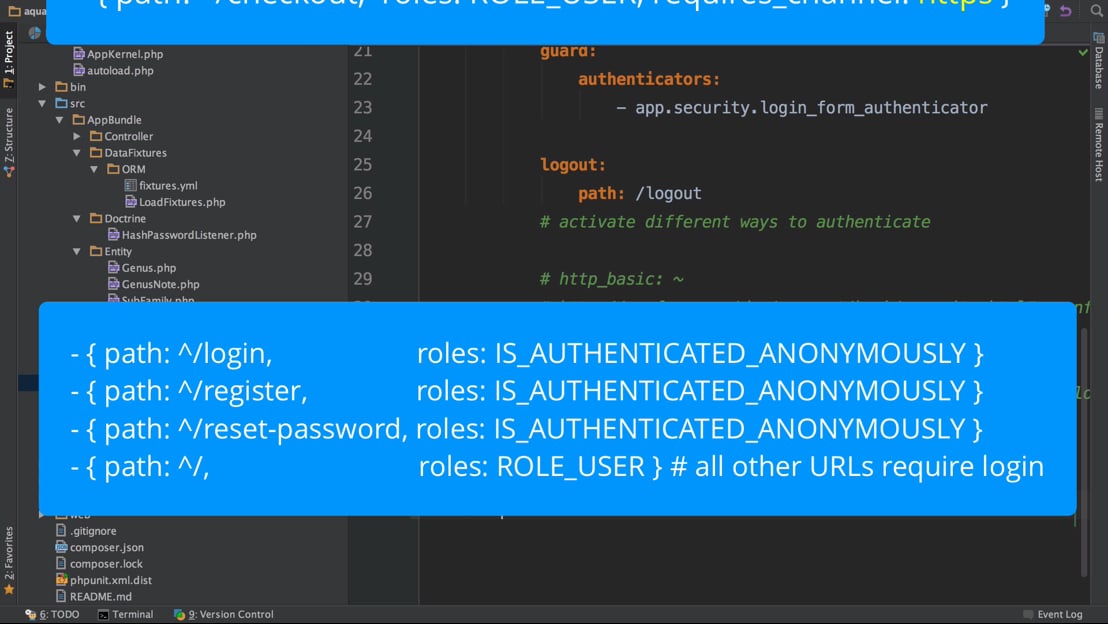 Authorization: access_control and Roles > Symfony 3 Security: Beautiful ... Authorization: access_control and Roles > Symfony 3 Security: Beautiful ...