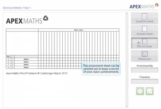 Apex Maths demonstration on Vimeo