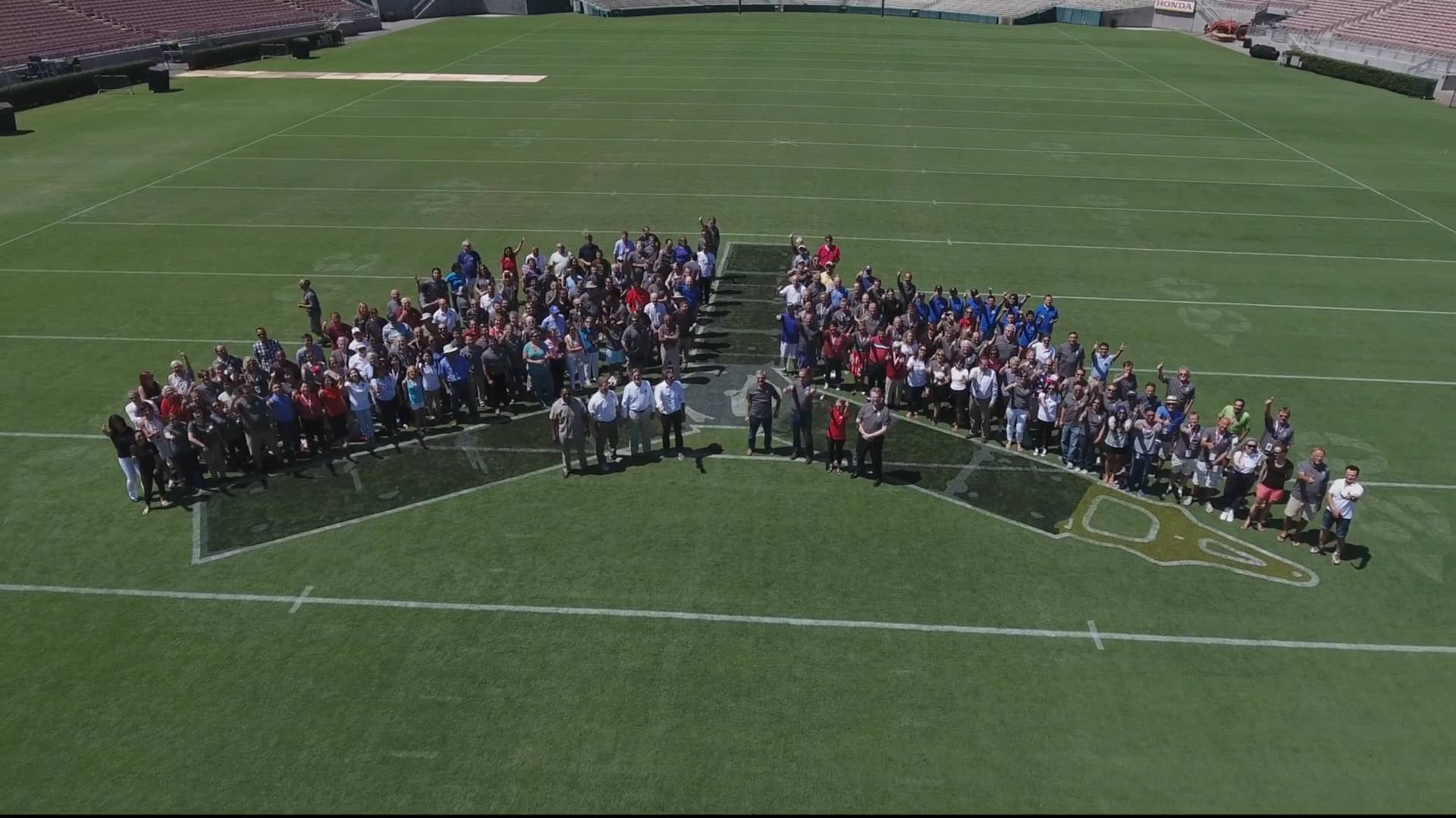NASA Juno Team Photo at Pasadena Rose Bowl Stadium on Vimeo