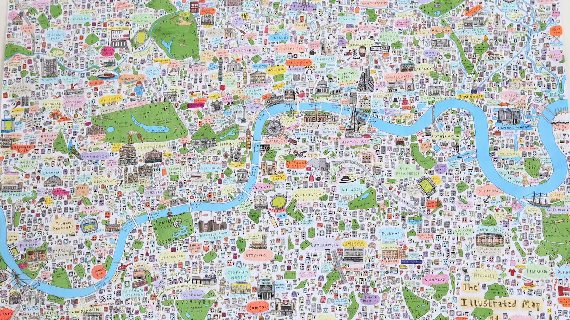 House of Cally: The Illustrated Map of London on Vimeo