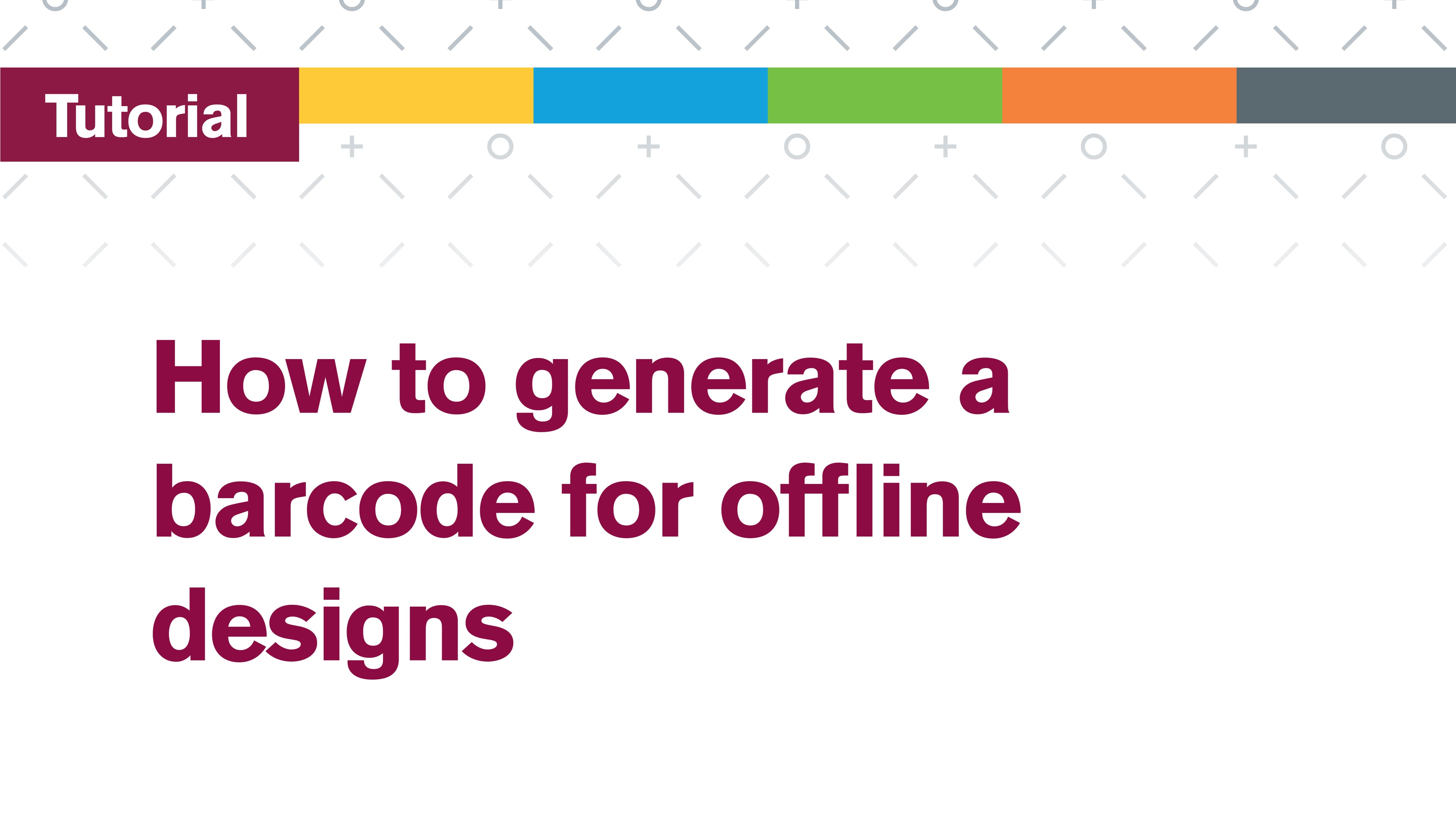 How to Generate a Barcode for Offline Designs on Vimeo