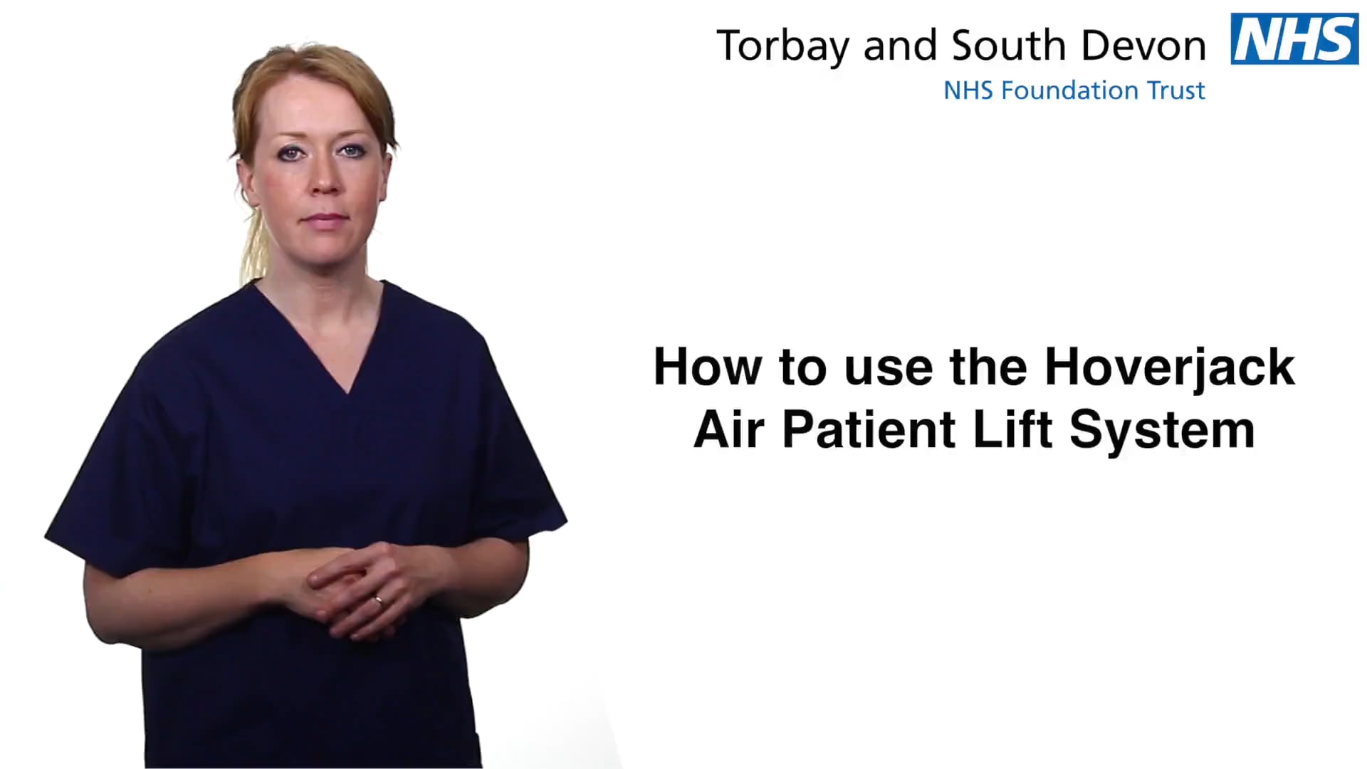 Torbay and South Devon Manual Handling - 3106 How to Use the Hoverjack Air Patient Lift System ...