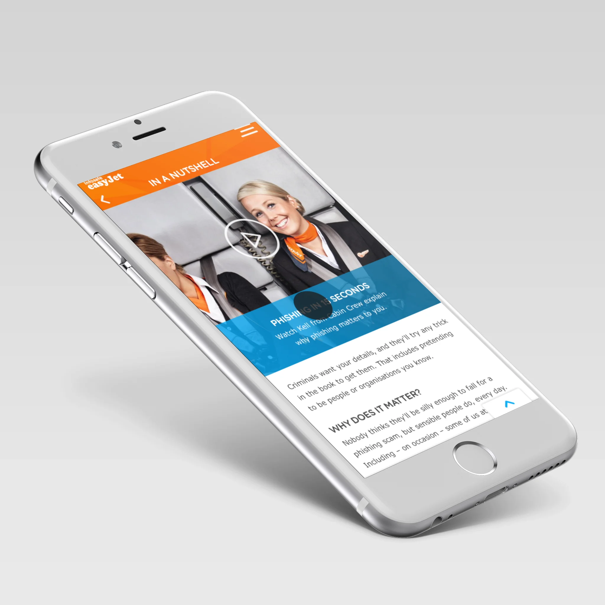 Employee comms & L&D - Easyjet - Information Security Portal on Vimeo