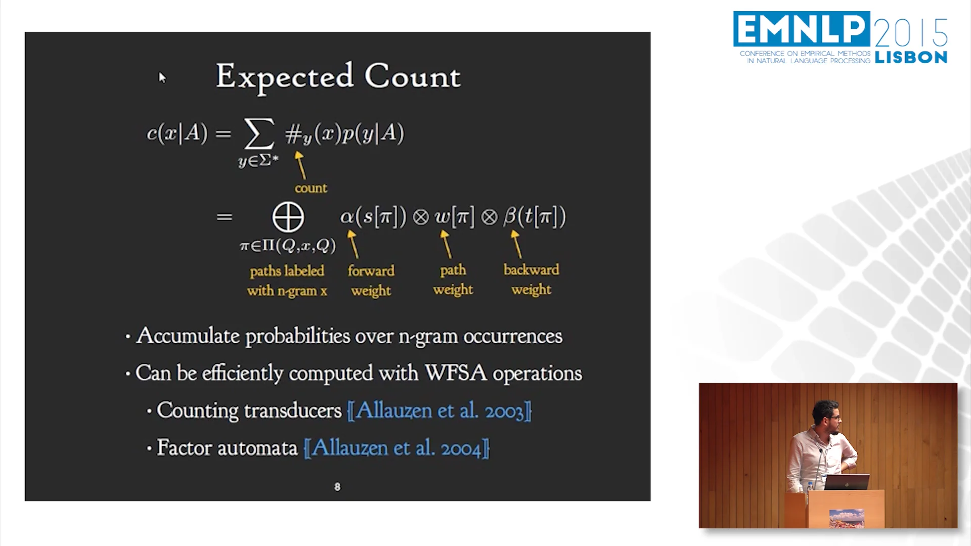10- a dynamic programming algorithm for computing ngram posteriors from lattices on Vimeo