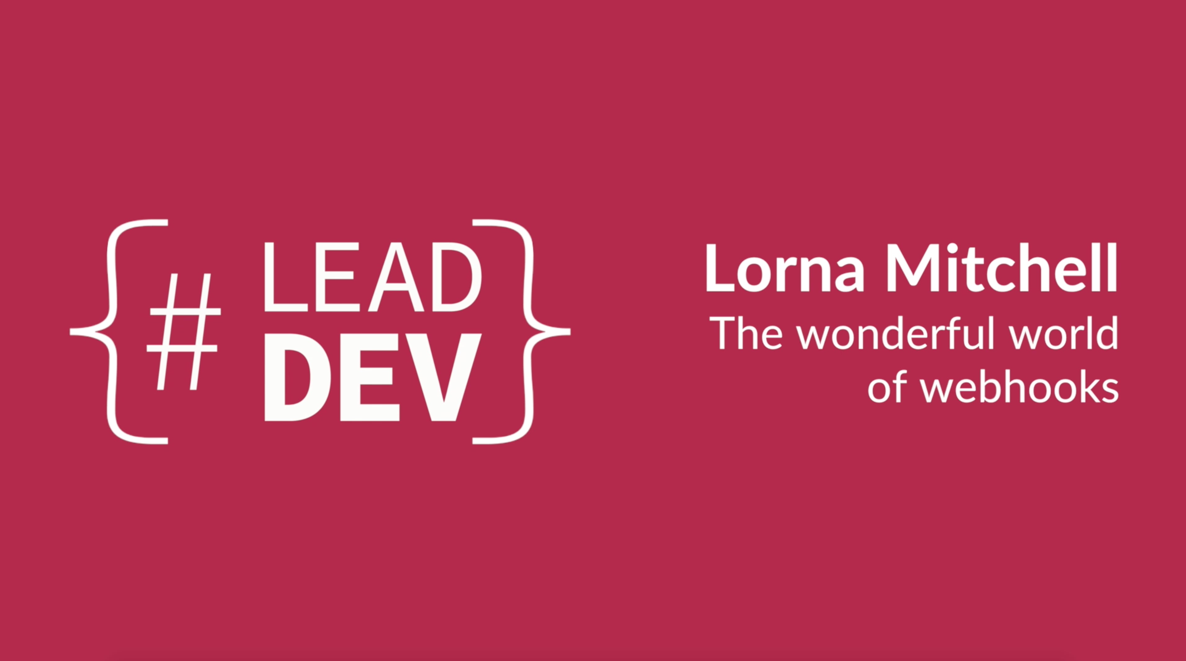 Lorna Mitchell at The Lead Developer UK 2016 on Vimeo