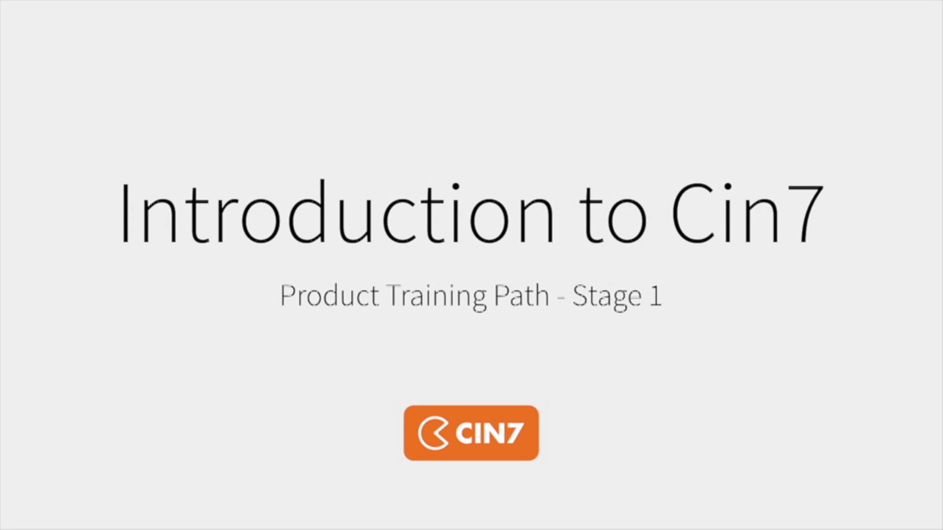 Product Training Path - Stage 1: Introduction to Cin7 on Vimeo