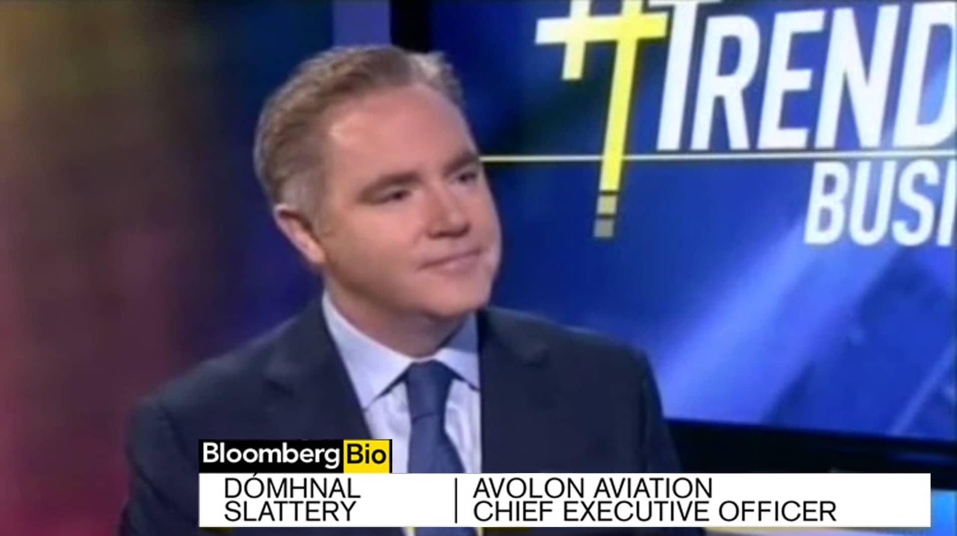 Avolon CEO, Dómhnal Slattery, Interviewed on Bloomberg TV, Hong Kong on ...