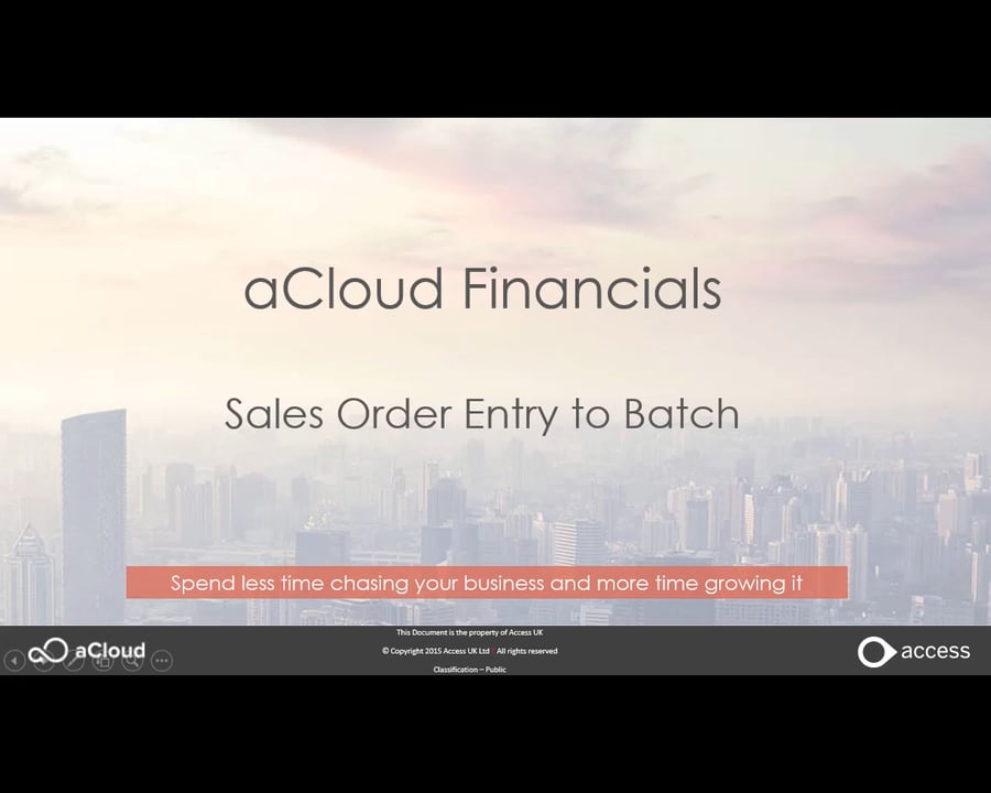 aCloud Financials User Guides - aCloud Financials Sales Order Entry to ...