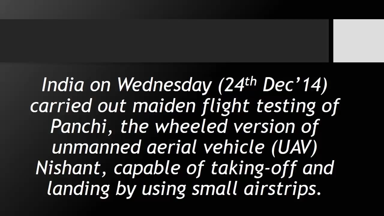 DRDO's Panchi (UAV) Had It's Maiden Flight - HJ Military News on Vimeo