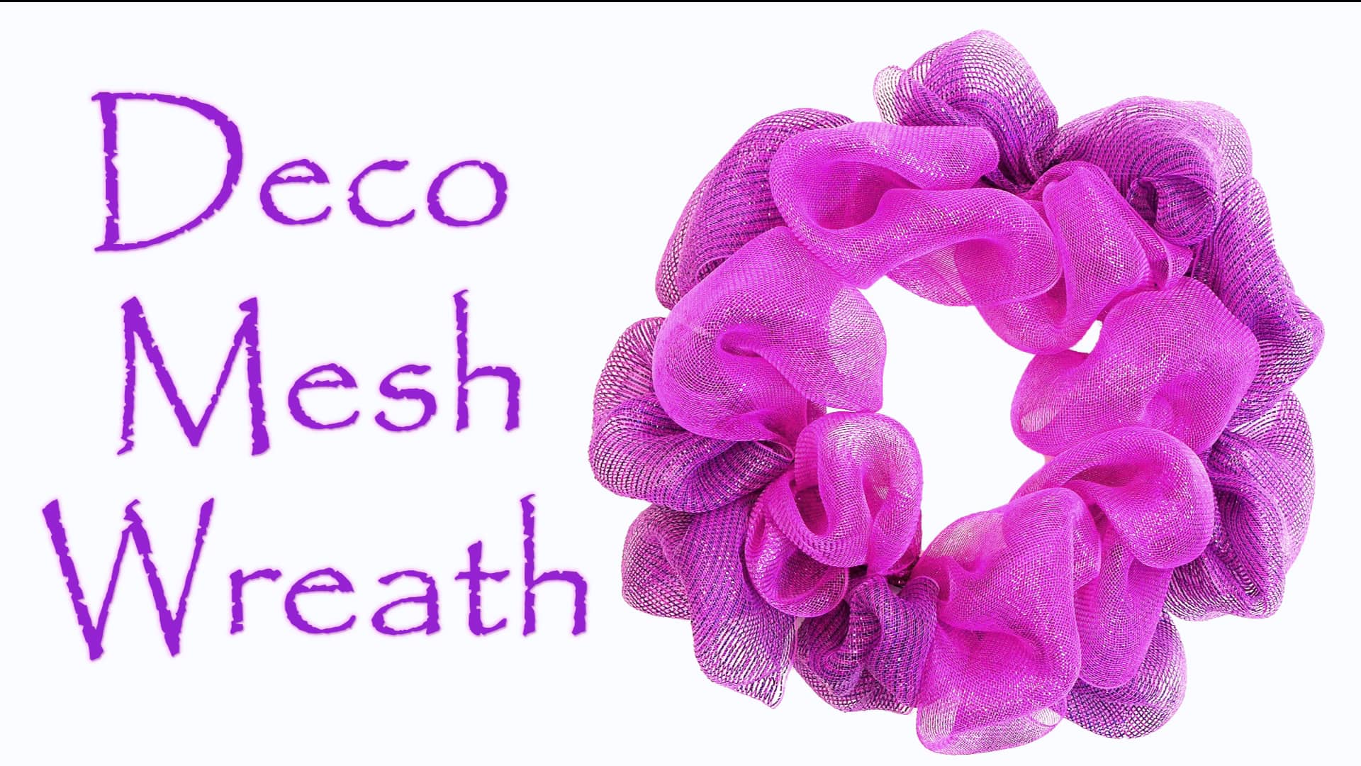 Deco Mesh Wreath on Vimeo