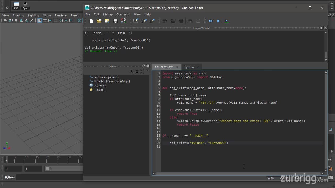 Maya Python - Determining if an Object Attribute Exists on Vimeo