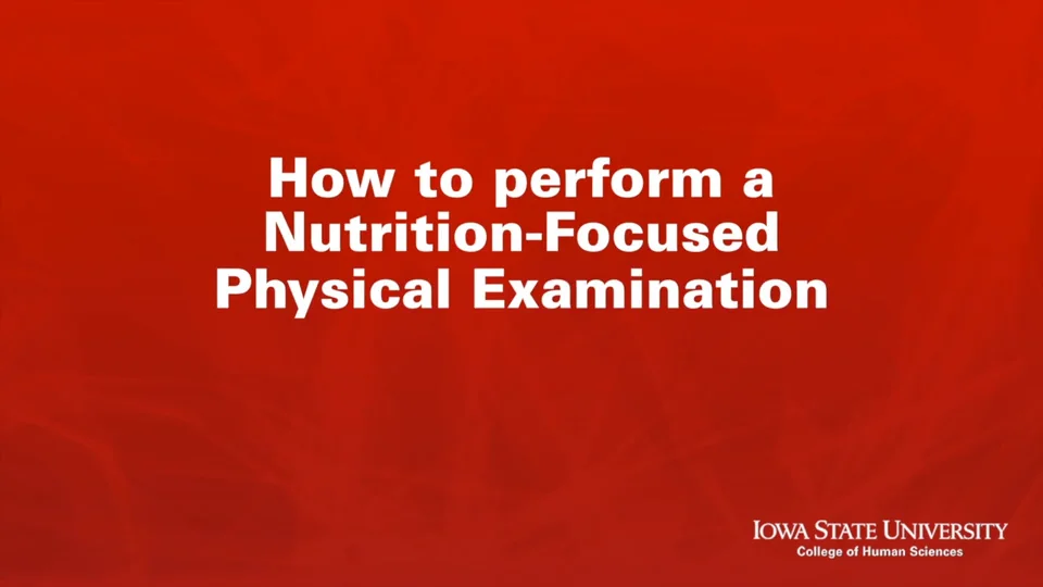 Nutrition Focused Physical Exam