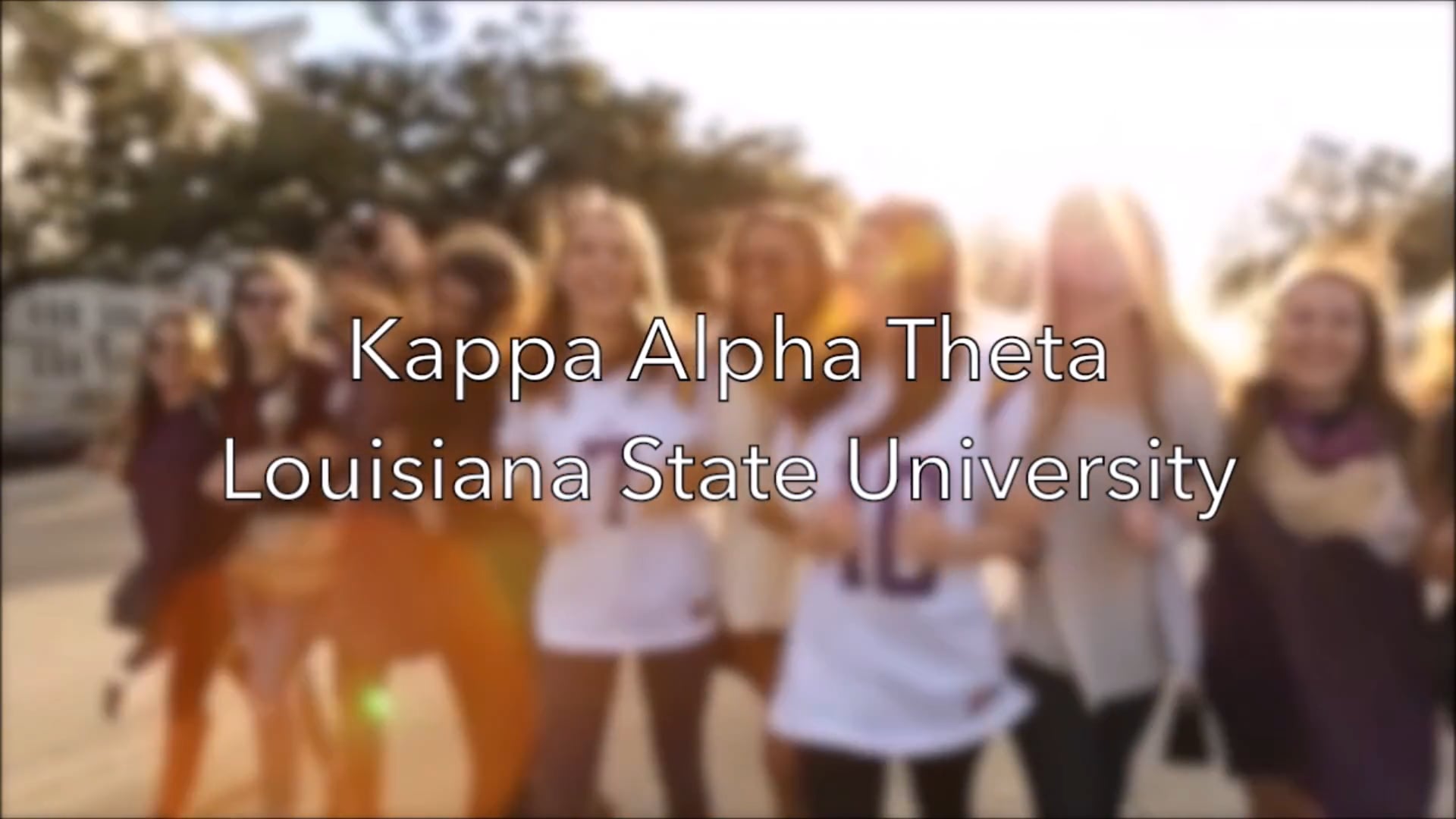 Kappa Alpha Theta - Louisiana State University on Vimeo
