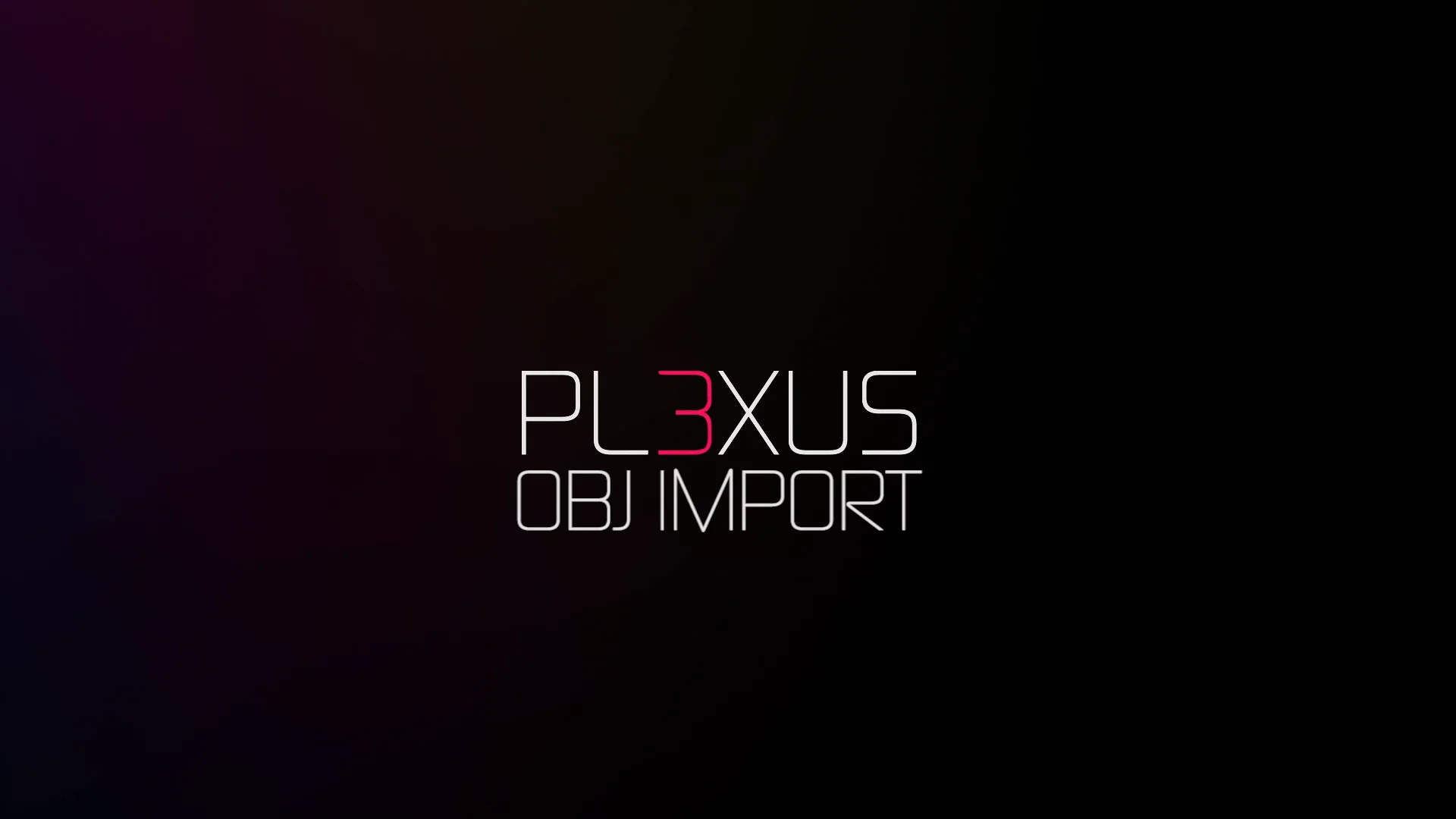 Plexus 3 OBJ Footage Import on Vimeo
