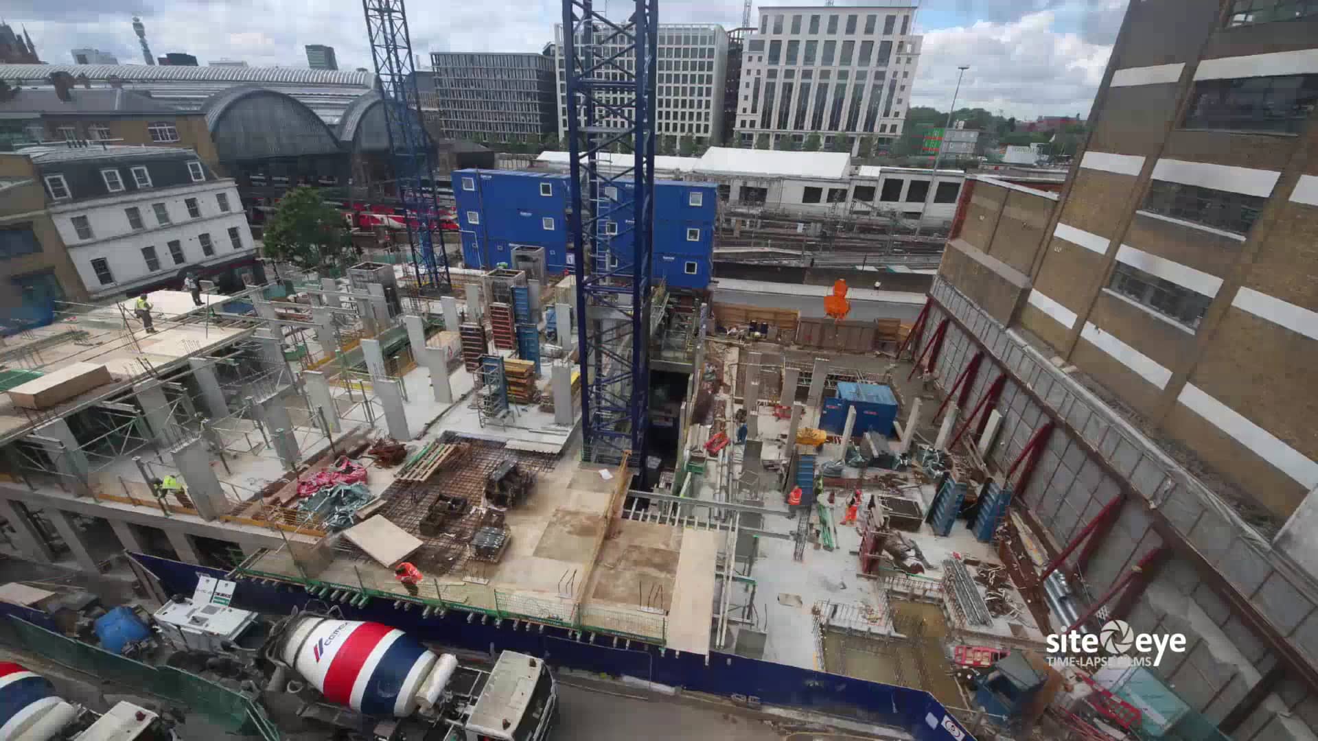 Hotel Development Kings Cross - Construction Time Lapse June 2016 on Vimeo