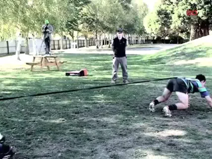 1v1 Scrum Harness Training [7-032] in Tag: Forwards on Vimeo