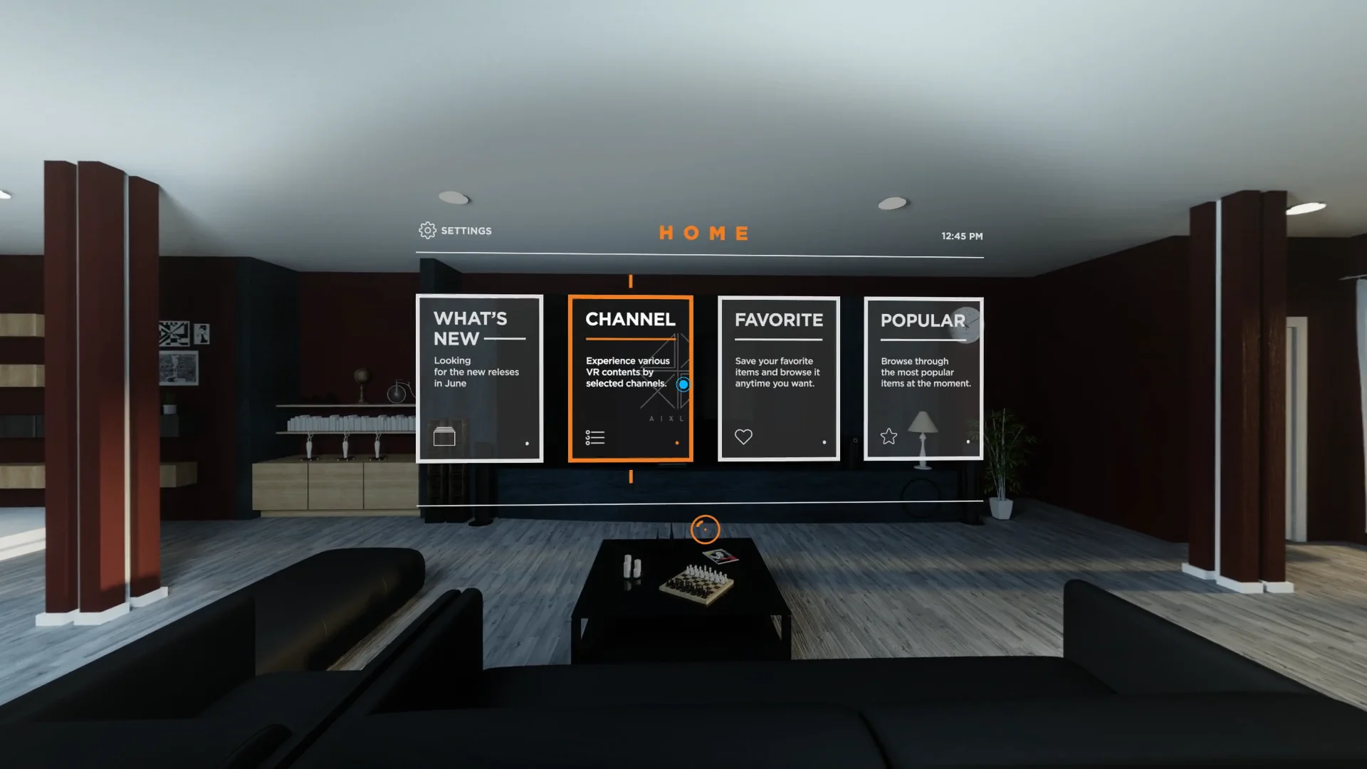 VR UI / GUI Design Prototype